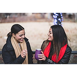 Simple Modern Wine Tumbler and Bottle Gift Set | Vacuum Insulated 750ml Bottle and 2 12oz Stemless Glass Cups with Lid | Spirit Collection | Blush