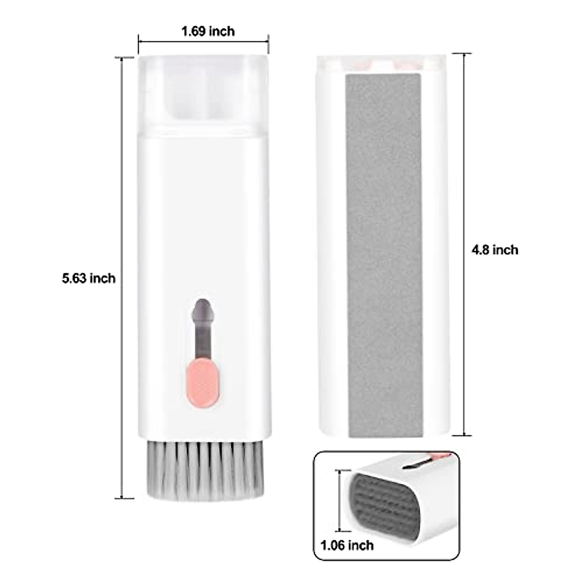 7-in-1 Electronic Cleaner Kit,Keyboard Cleaner,Laptop Cleaner Kit for Monitor, Cell Phone, Bluetooth,Headset, Lego, Airpods, Laptop Camera Lens (Pink)