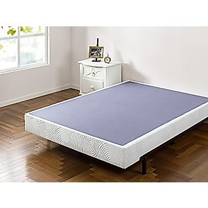 ZINUS Metal Box Spring with Wood Slats, 7.5 Inch Mattress Foundation, Sturdy Steel Structure, Easy Assembly, Full