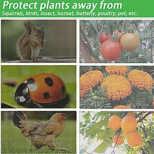 Mosquito Netting Garden Mesh Netting, 33x10Ft Bird Fine Patio Garden Screen Mesh Netting Barrier Hunting Blind Plant Protecting Net for Balcony Porch Protecting Your Skin Plants Vegetables DIY