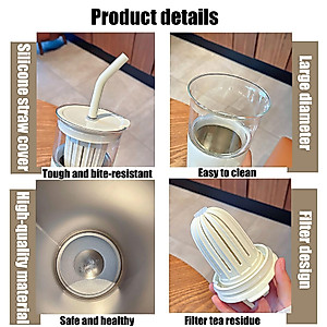 YULUDZSW Stainless Steel Vacuum Insulated Tumbler, With Lid And Straw, 20 Oz Perfect Size Iced Coffee Smoothie Cup, 3 In 1 Water Cup, For Home, Office Or Car, Hot And Cold Drinks Thermal