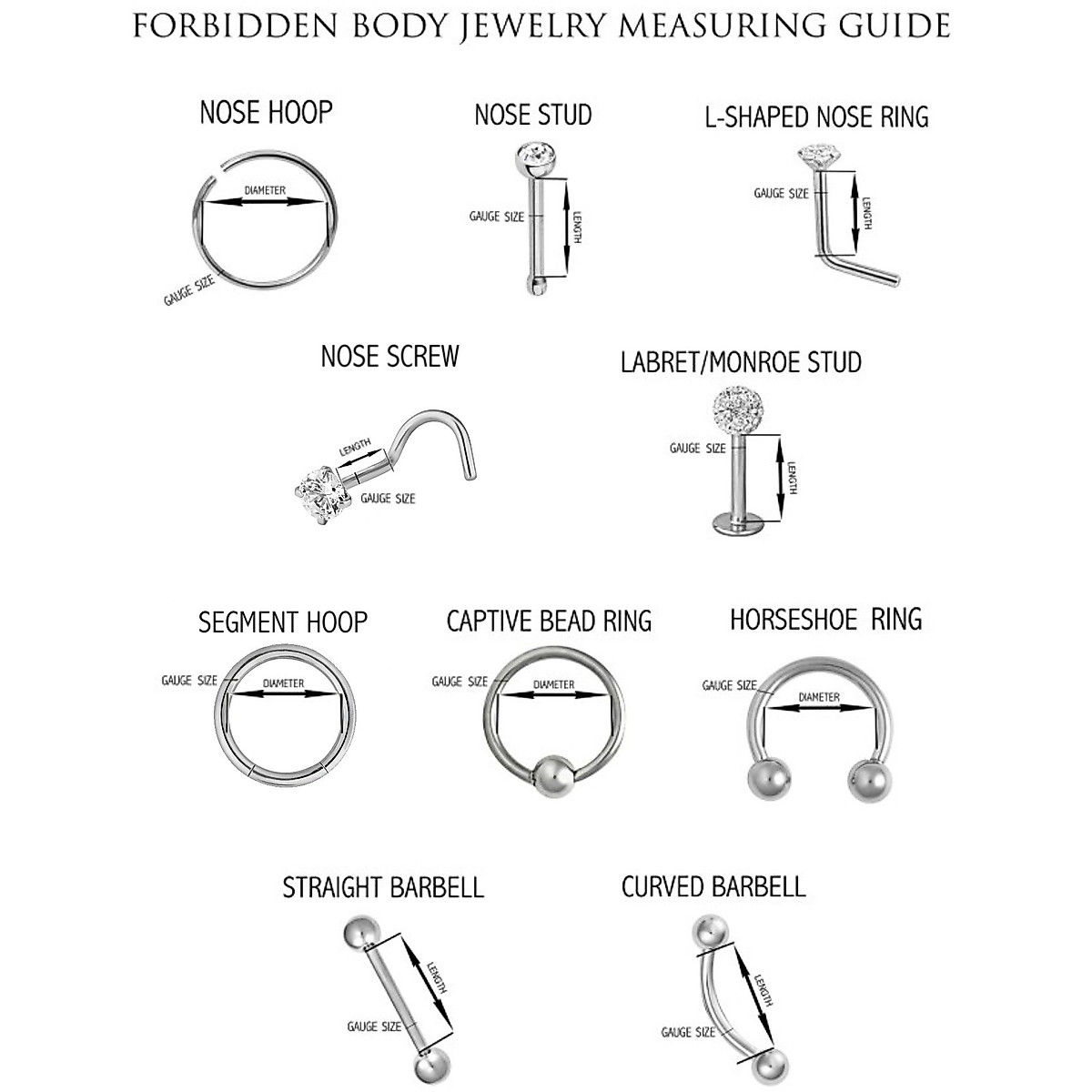 Forbidden Body Jewelry 14g Internally Threaded Ultra Thin Flat Disc 4.4 mm Smoky Black Gem Top for Dermal Piercing