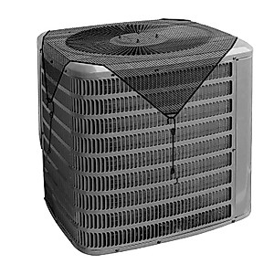 TANG Outdoor Air Conditioner Mesh Cover for Outside AC Units 36"x36" Air Conditioning A/C Top Cover Keep Leaves Debris Out with Bungee Cords All Seasons