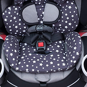 JYOKO Kids Cover Liner Made Cottton for car seat Compatible with Reducer Graco 4Ever (Winter Sky)