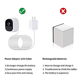 EaseBuy Arlo Power Cable and Charger Cables Adapter for Arlo Pro & Arlo Pro 2 and Arlo GO, Weatherproof Outdoor/Indoor