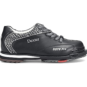 Dexter Mens SST 8 Pro Bowling Shoes - Black/Grey - Wide 7.0