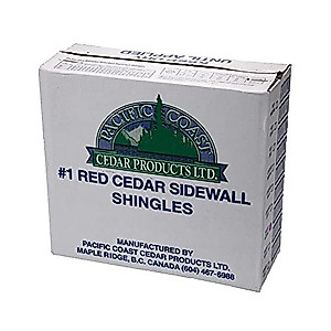 Western Red Cedar 18" R&R Primed Sanded Sidewall Shingles 1/2 Square cartons