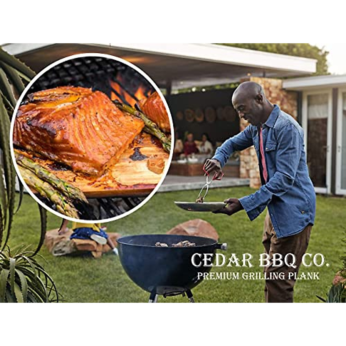 Cedar BBQ Premium Cedar Grilling Planks - 2 Piece Set - 5.5" x 15" - Western Red Cedar - Perfect Smoky Cedar Flavor