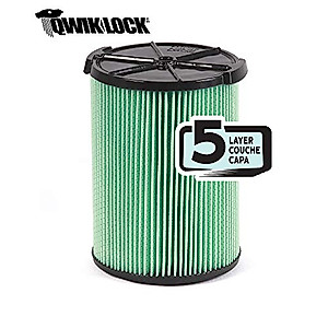 WORKSHOP Wet/Dry Vacs Vacuum Filters WS23200F HEPA Media Filter For Shop Vacuum Cleaner (Single HEPA Media Filter For Wet/Dry Vacuum Cleaner) Fits WORKSHOP 5-Gallon to 16-Gallon Shop Vacuum Cleaners