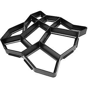 VanSmaGo 4Packs Concrete Molds and Forms,Walk Path Maker Walkway Stone Molding Paving Pavement Stepping Stone Outdoor Paver Cement Mold for Patio, Lawn & Garden