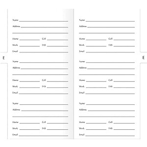 Lang Companies, A Quiet Evening Pocket Address Book