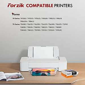 Forzik PGI-280XXL CLI-281XXL Ink 280 and 281 Cartridges Replacement Compatible with PIXMA Printer TR8520 TS9120 TS6200 TS6220 TS8120 TS8220 TR7520 TS6120, 1PGBK 1Black 1Cyan 1Magenta 1Yellow