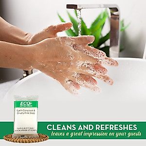 ECO amenities Travel Size Bar Soap - 400 PACK, 0.5 oz Mini Soap Bars, Hotel Soap Bars, Travel Size Toiletries - Individually Wrapped Bulk Soap Bar, Small Hotel Soaps for BNBs, VRBO, Inns and Hotels