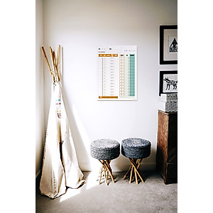 Baby Feeding Schedule Chart and Infant Diaper Tracker - 2 Dry Erase Posters for Nursing and for Daycare, Nanny or Babysitter Log. 12x17 inch Reusable Baby Tracker Posters. Made in USA.