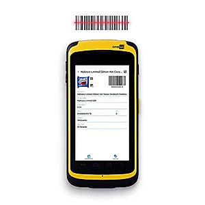 CipherLab RS51 Series Mobile Computer, 1D and 2D Barcode Scanner, RFID and NFC Applications, Wi-Fi and 4G LTE Connections, 4.7 Inch Display, Rechargeable and Replaceable Battery