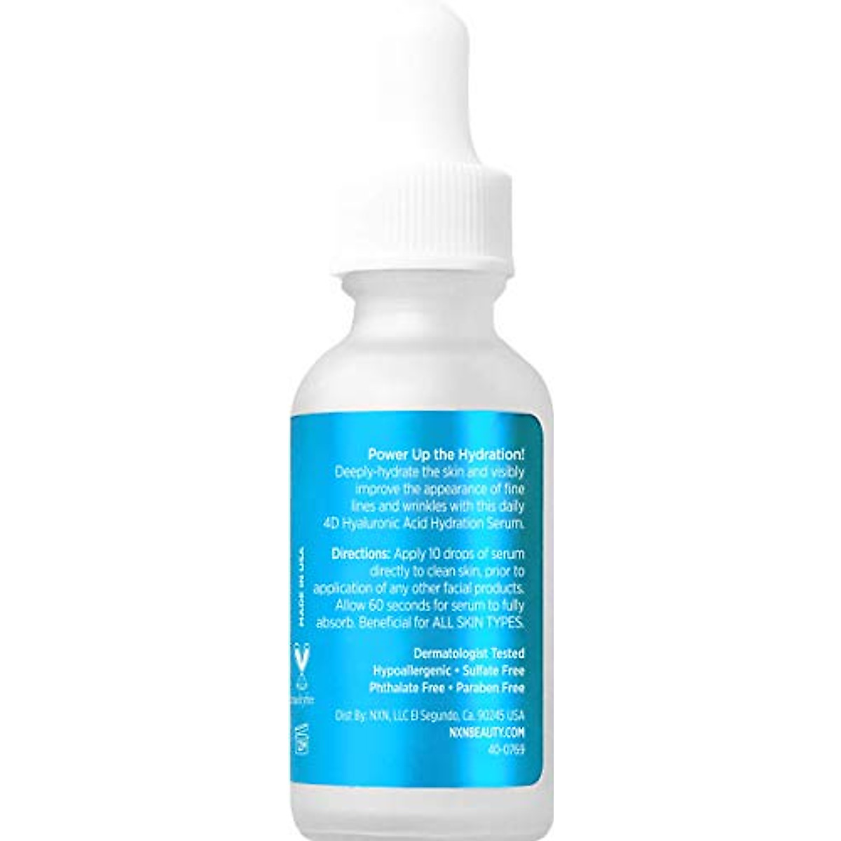 NxN Hyaluronic Acid Face Serum - Hydrate Skin, Boost Collagen, Reduce Lines & Wrinkles - All Skin Types