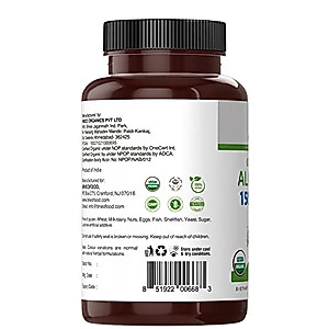 Brieofood Organic Alfalfa 1500mg, 45 Servings, Vegetarian, Gluten Free, 90 Vegetarian Tablets