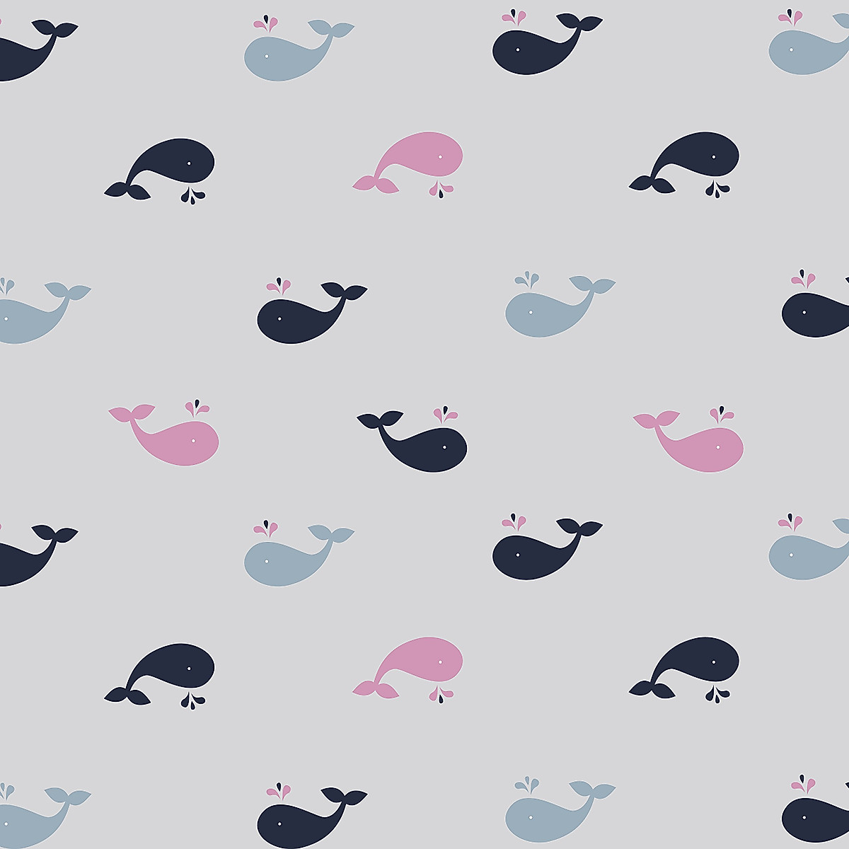 Bacati - Little Sailor Muslin 2 Pc Security Blankets (Boats/Whales - Pink/Navy)