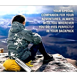 CIGACOR Stainless Steel Thermal Bottle – 17oz Coffee Thermos – Keeps Drinks Hot for 12H / Cold for 24H – Leakproof Lid – Compact & Portable for Car, Office, Gym & Travel – Double Wall Insulated