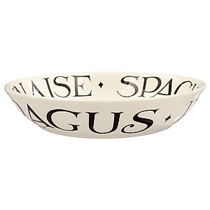Emma Bridgewater Handmade Ceramic Black Toast Spaghetti Bolognese Script Medium Pasta Bowl