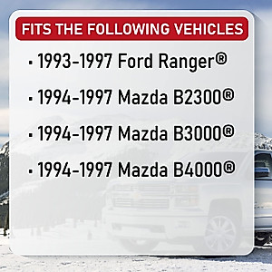 Gas Tank Fuel Filler Neck Hose - Compatible with Ford Ranger, Mazda B2300, B3000, B4000 1993-1997 Non-Flareside and Splash Model - Replaces F47Z9034P, AL5Z9034C, F47Z9034