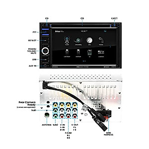 BOSS Audio Systems BV9364B Car Stereo DVD Player - Double Din, Bluetooth Audio/Hands-Free Calling, 6.2 Inch Touchscreen LCD Monitor, MP3 Player, CD, DVD, USB Port, SD, AUX Input, AM/FM Radio Receiver