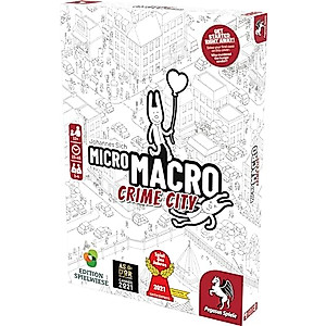 MicroMacro: Crime City - Board Game by Pegasus Spiele 1-4 Players – 15-45 Minutes of Gameplay – for Family Game Night – Kids and Adults Ages 12+ - English Version