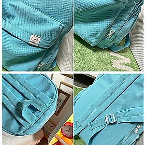 Difa Backpack, Difa’s Bear Plain Backpack, Sage Green Backpack Kawaii Cute Backpack Large capacity Casual Aesthetic Backpack