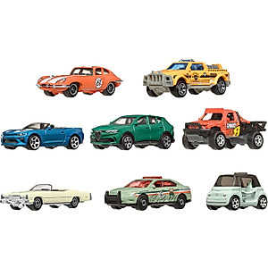 Matchbox Toy Cars or Trucks 8-Pack, Set of 8 Die-Cast 1:64 Scale Vehicles, Themed Multipack, Including 1 Exclusive (Styles May Vary)