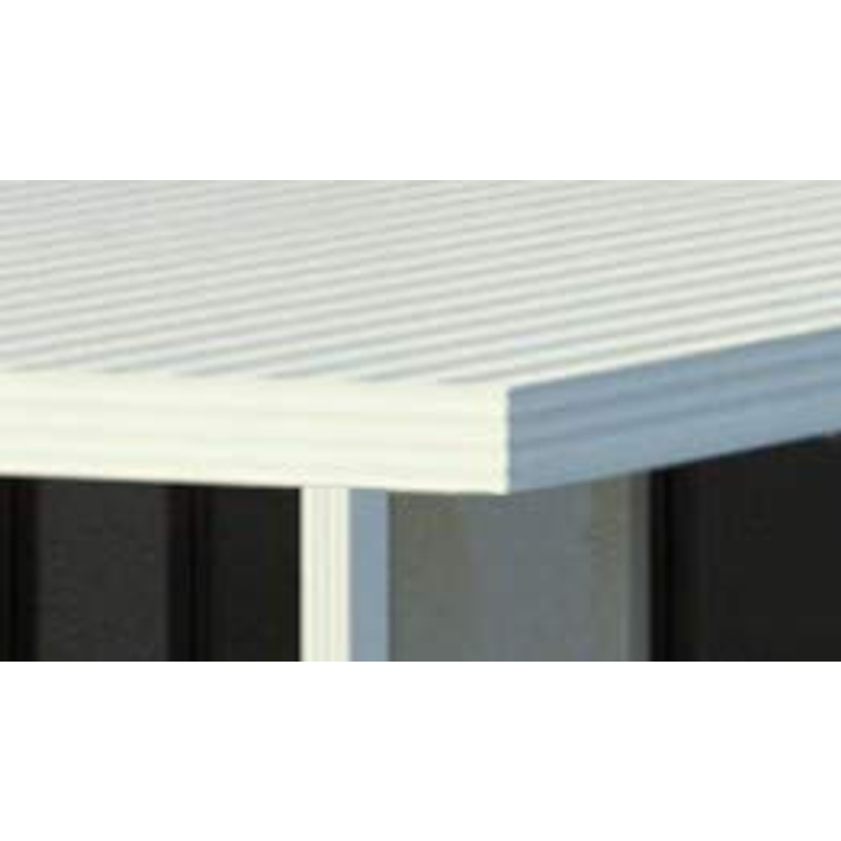 Four Seasons Outdoor Living Solutions Optima Series 22X12ft High-Grade Aluminum Attached Solid Outdoor Patio Cover Awning, 3 Posts, 20 Lb. Snow Load, White