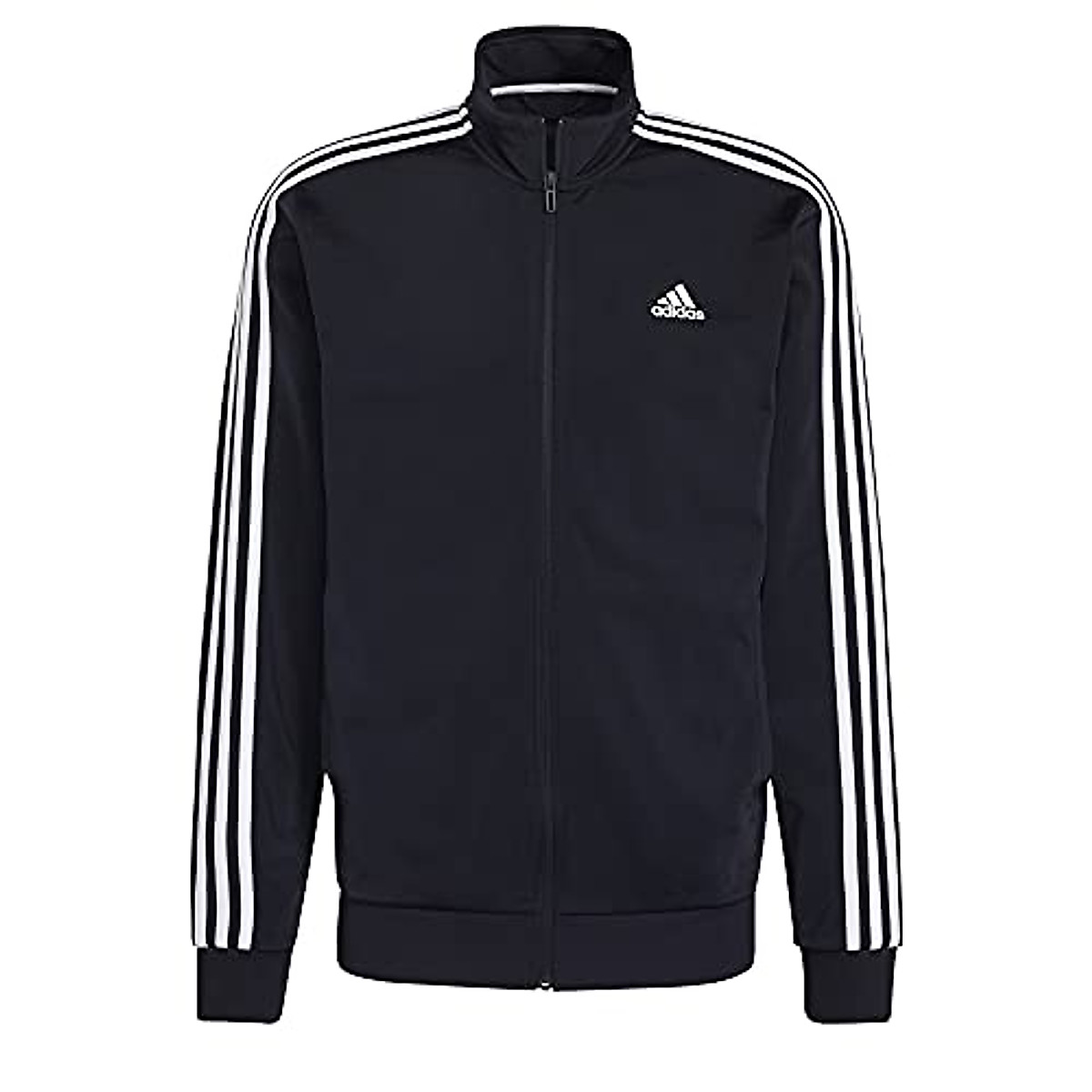 adidas Men's Essentials Warm-Up 3-Stripes Track Top, Legend Ink/White, Medium, OO127