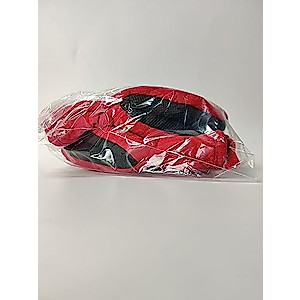 Nuscen 2 Pcs Mini Oven Gloves,Heat Resistant 500 Degrees, Oven Mitts,Cotton Neoprene Non-Slip Grip, Hanging Loop, for Microwave BBQ, Kitchen, Baking,Grilling/Machine Washable (Red)