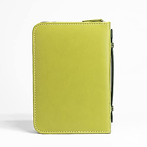 Put My Hope Palm Frond Green and Gold Tone Large Faux Leather Bible Cover