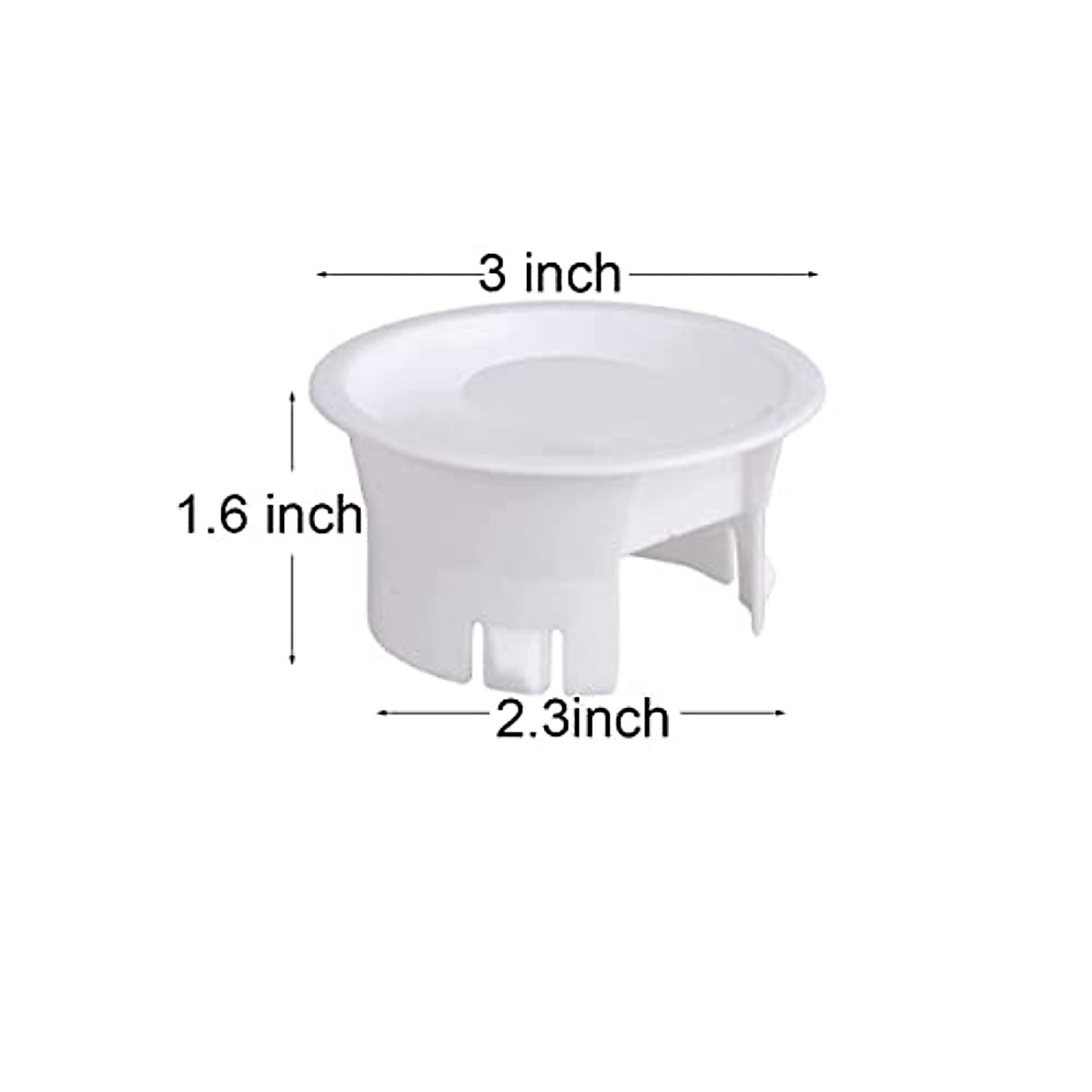 4Pieces Glass Water Pitcher Lids Glass Pitcher Lid Replacement Cap Stoppers for Water Jug Glass Bistro Pitcher,White