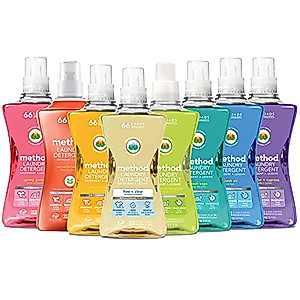 Method Liquid Laundry Detergent, Coconut + Cactus Water, 66 Loads Per Bottle, Biodegradable Formula, Plant-Based Stain Remover, 53.5 Fl Oz (Pack of 1)