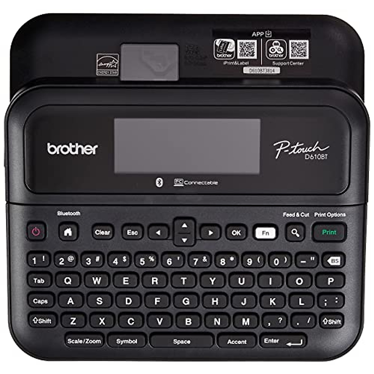 Brother P-Touch PT- D610BT Business Professional Connected Label Maker | Connect and Create via Bluetooth® on TZe Label Tapes up to ~1 inch