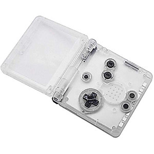 Replacement Full Housing Case Shell with Screwdriver for GBA SP Gameboy Advance SP Clear