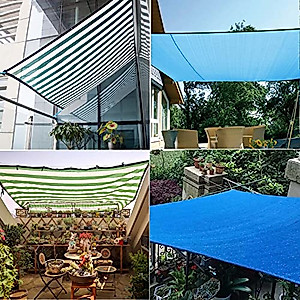YSUEFIJO Garden 80% Shade Cloth, Outdoor Sun Shade Cover, Sun Mesh UV Resistant Net, Heavy Duty Shade Mesh Tarp, Taped Edge with Grommets, Sun Net Mesh for Patio Backyard