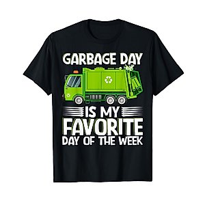 Garbage Day Waste Management Costume For Boys Toddlers Kids T-Shirt