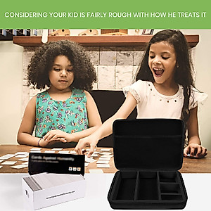 2000+ Card Game Case Holder for Cards Against Humanity/for Magic The Gathering Board & Expansions/for CAH/for MTG/for Deck Box/for Yugioh/Football/Topps Sports Card/for Kids Against Maturity (Black)