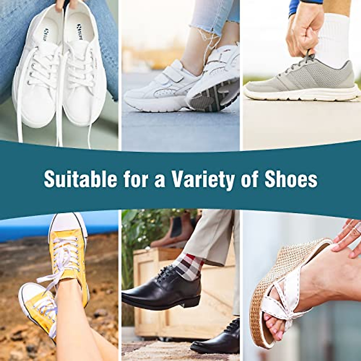 LOMEE Professional Shoe Brush for Cleaning, Ergonomic Long Handle Shoe Cleaner Brush, Laundry Scrub Brush Sneaker Shoes Cleaning Scrubber with Soft Bristle