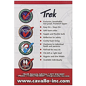 Cavallo Horse & Rider Trek Regular Sole Hoof Boot, Size 5