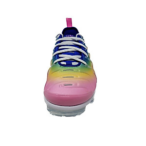 Nike Womens's Air Vapormax Plus Running Shoes, Pink Spell/Citron Pulse, 6.5 M US