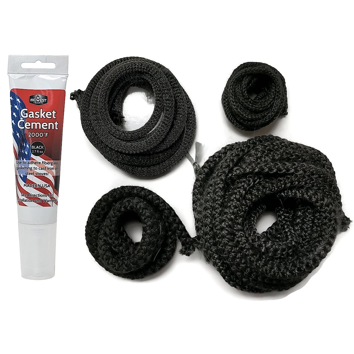 Midwest Hearth 3419 Encore Stove Gasket Kit for Vermont Castings Wood Stoves (Made in USA)