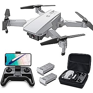 Tomzon D25 Drone with Camera for Adults 4K UHD, FPV Quadcopter Foldable for Beginners with Optical Flow Positioning, Headless Mode, Hand Gesture Photographing, 3D Flips, 2 Batteries with Storage Bag