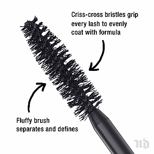 Urban Decay Perversion Volumizing Waterproof Mascara, Black Lengthening Mascara, Buildable Lash Volume & Length, Nourishing Proteins & Amino Acids, Cruelty-free, Paraben-free - 0.34 fl oz