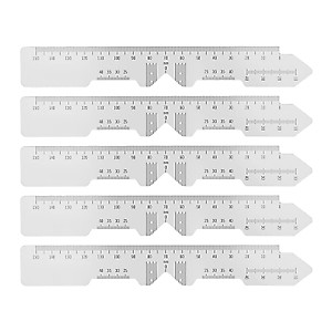 5pcs Ophthalmic PD Ruler, Clear Data Marking