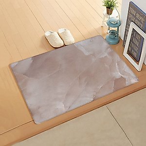 Marble Door Mat Indoor Doormat Bath Rugs Non Slip, Washable Cover Floor Rug Absorbent Carpets Floor Mat Home Decor for Kitchen Pink White Cracked Lines Texture (16x24)