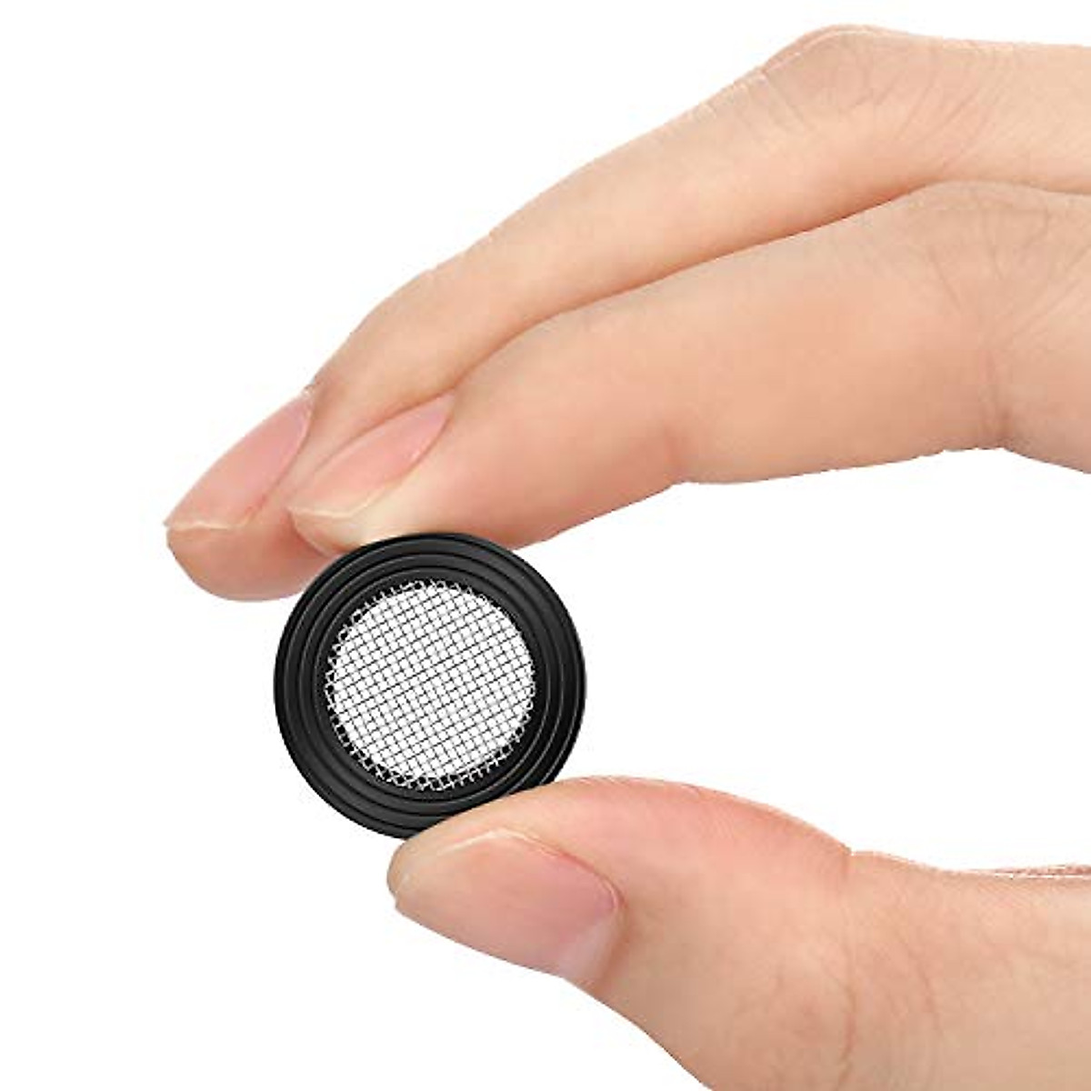 20 Pieces Stainless Steel Filter Garden Hose Washer Seal O Ring Gasket Rubber Washer with 40 Mesh for 3/4 Inch Garden Hose and Water Faucet