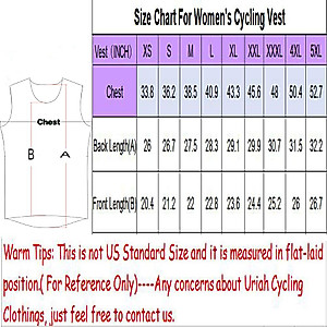 Uriah Women's Cycling Vest Reflective with Rear Zippered Bag Big Universe Size XL